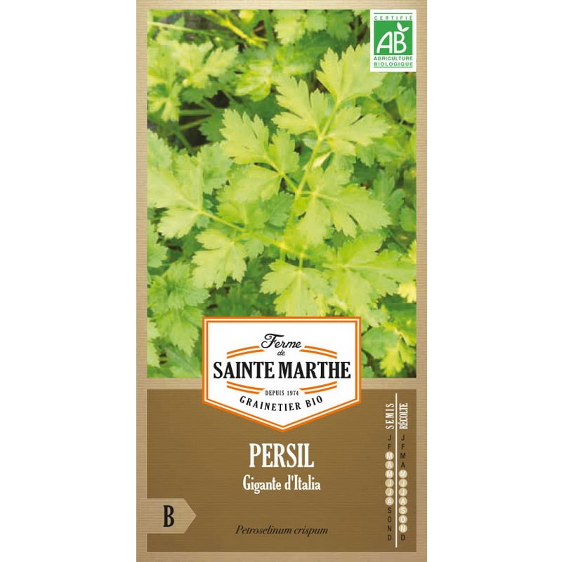 Semences - Persil Gigante d'Italia bio - 1000 graines - Ferme de Sainte ...