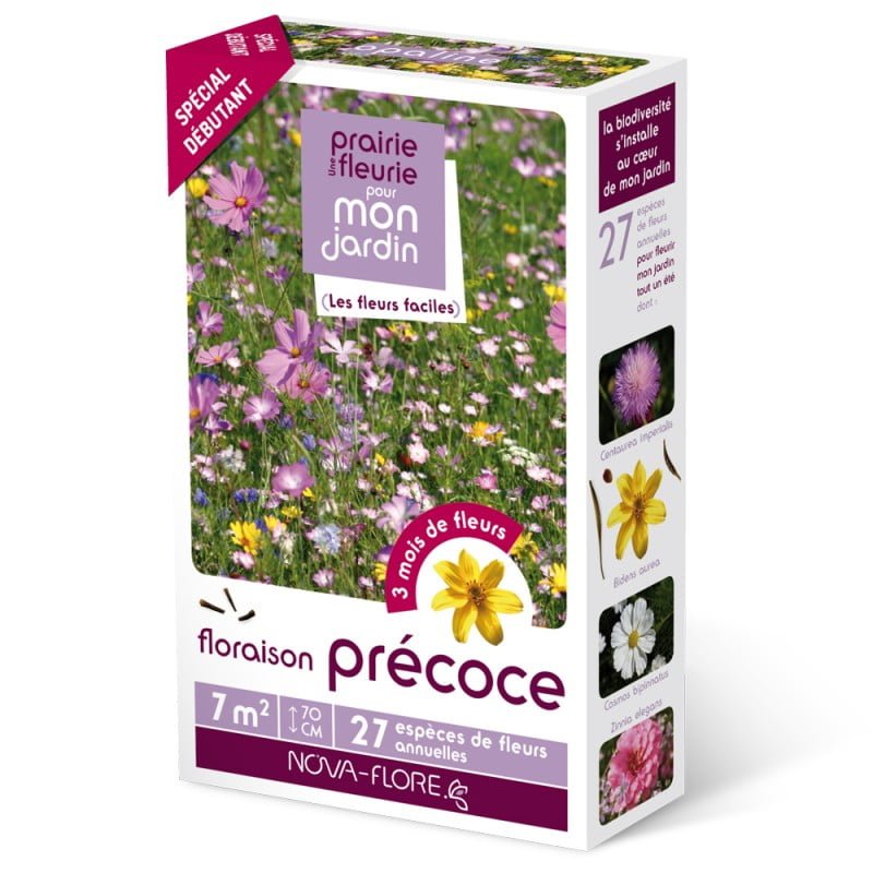 -Semences - Prairie Fleurie - Fleurs Faciles - Opaline 7 m² - Nova ...