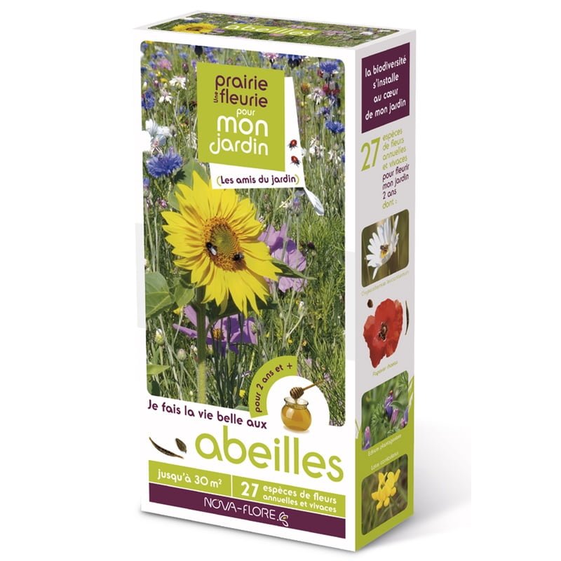 Graines - Prairie Fleurie - Amis du Jardin - Abeilles 30 m² - Nova ...
