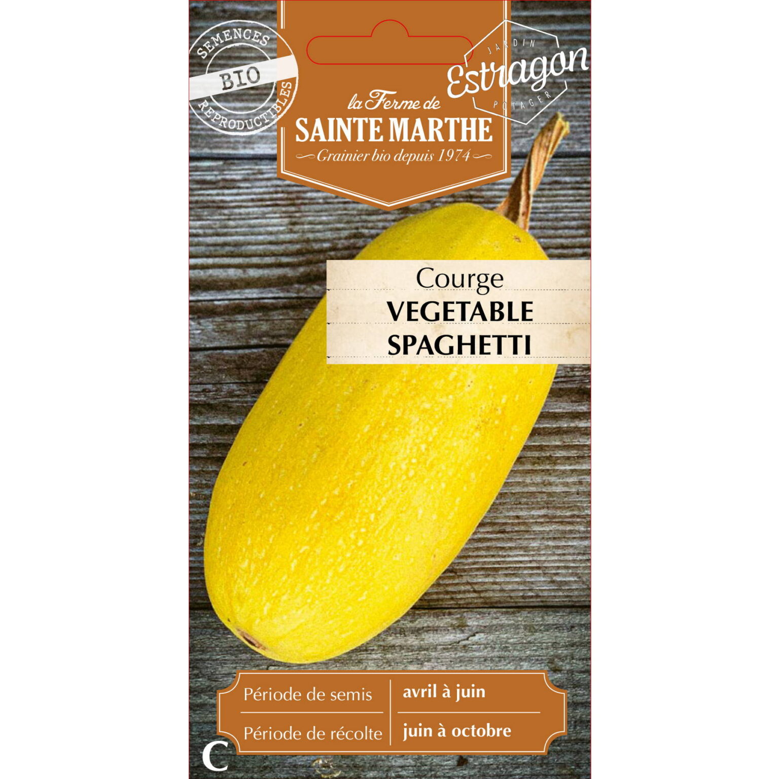 Zaden - Pompoen Vegetable spaghetti bio - 15 zaden - Ferme de Sainte ...