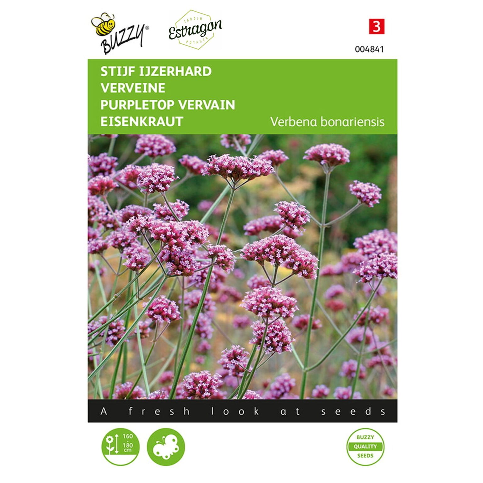 Zaden - Stijf Ijzerhard Verbena Bonariensis - 0,4 gr - Buzzy - Estragon